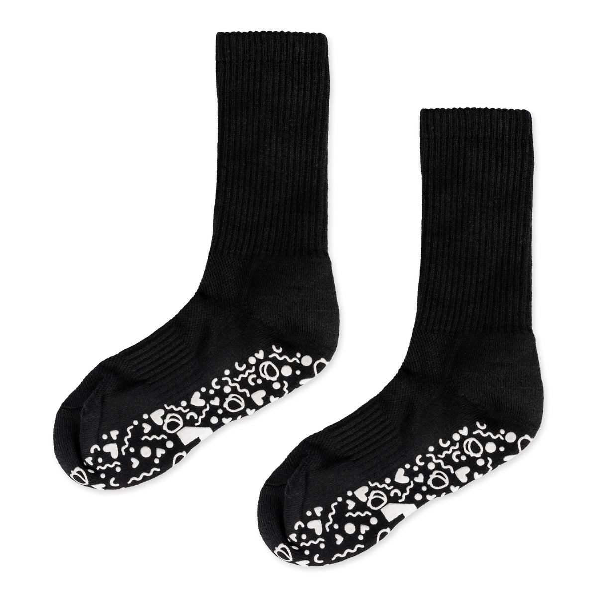 Grip Crew Socks - Black – Revo Fitness